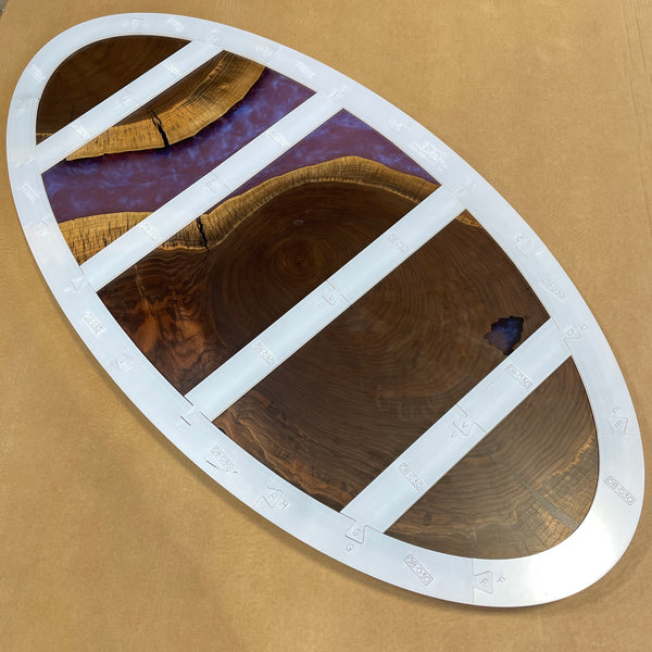 Oval Coffee Table Router Template (Clear Acrylic) - empiregoods.com