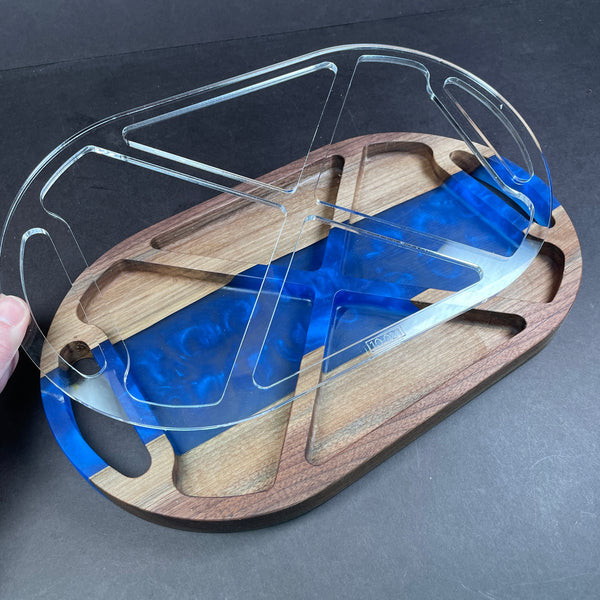 Oval 4 Section Valet Tray Router Template - empiregoods.com