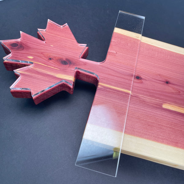 Maple Leaf Charcuterie Board Handle Router Template - empiregoods.com